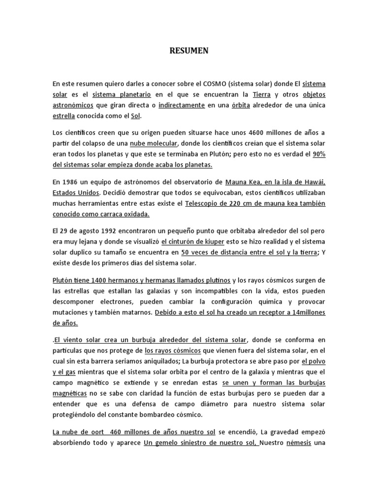 Explorando el Sistema Solar y sus Misterios | PDF | Sistema solar ...