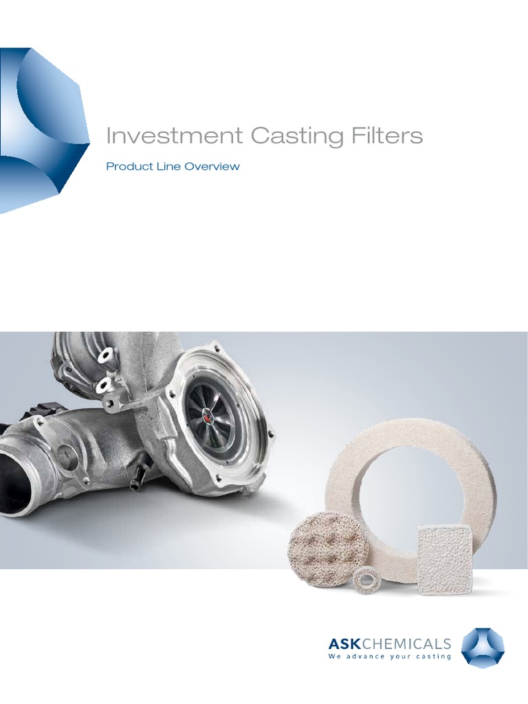 Investment Casting Filters: Product Line Overview | PDF | Casting ...