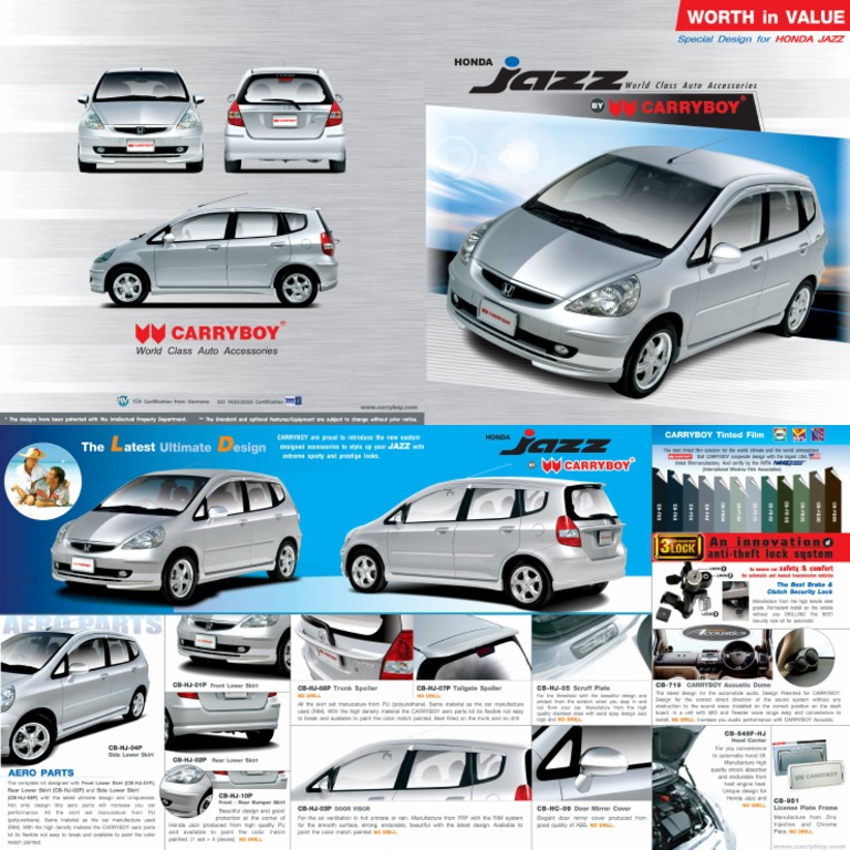 Honda Jazz Accessories | PDF