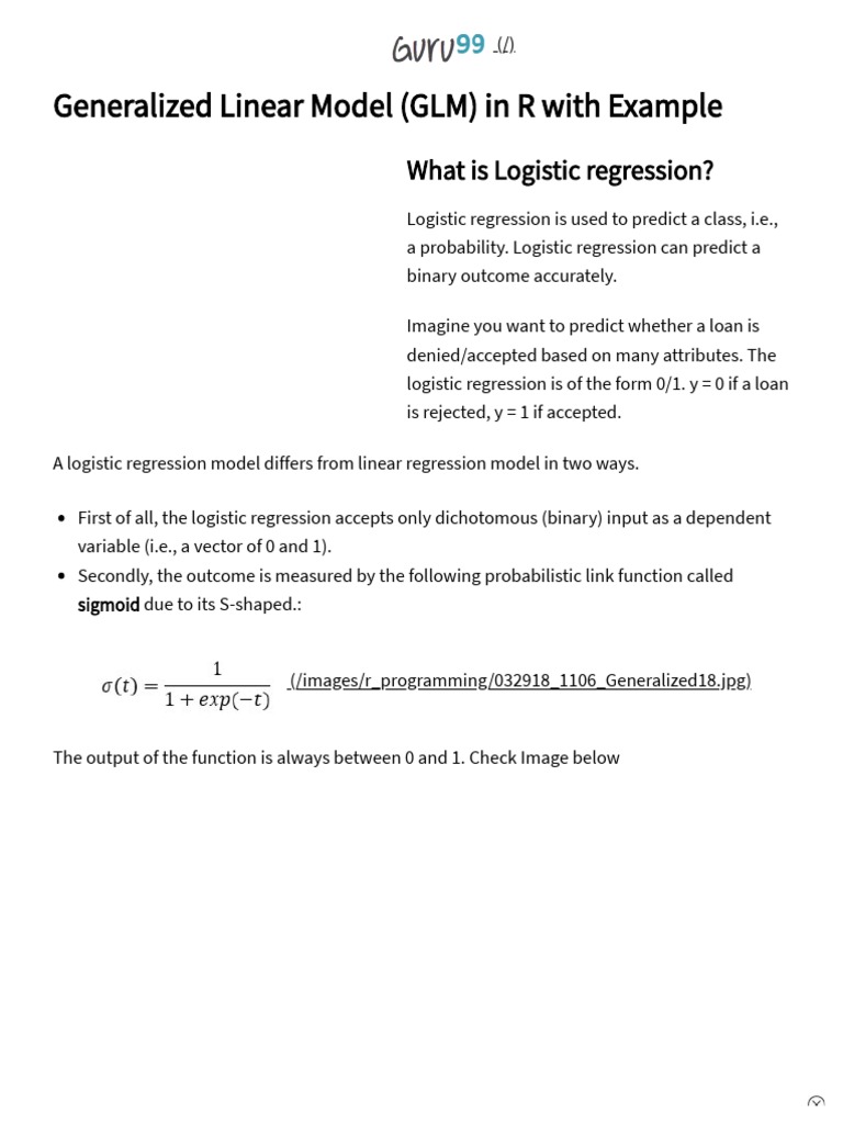 Procedure GLM | PDF | Sensitivity And Specificity | Receiver Operating ...