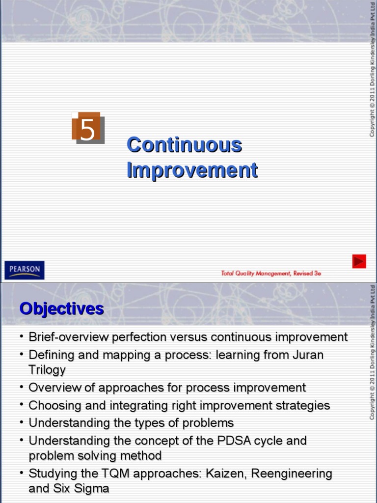 Chapter 5 Continuous Improvement | PDF | Six Sigma | Design For Six Sigma