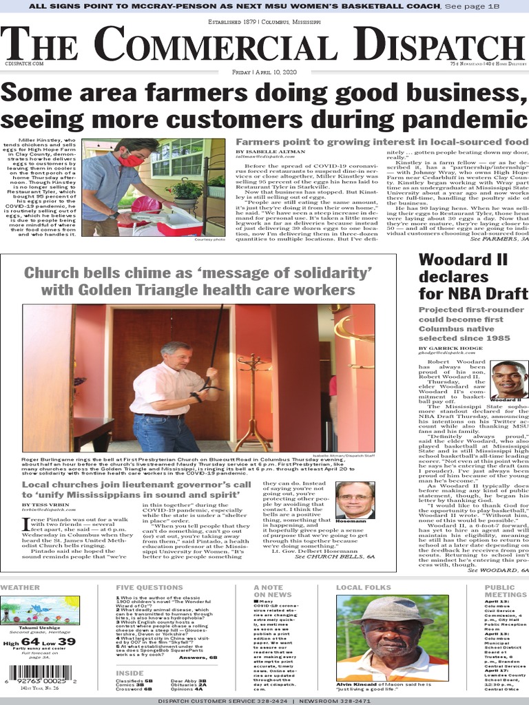 Commercial Dispatch Eedition 4-10-20 | PDF | Joe Biden | Vice President ...