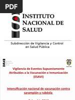 Manual ESAVI 2025: Vigilancia Vacunal | PDF | Vacunación | Vacunas