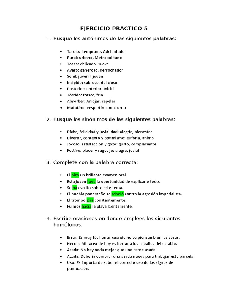 Ejercicio Práctico 5 | PDF | Naturaleza