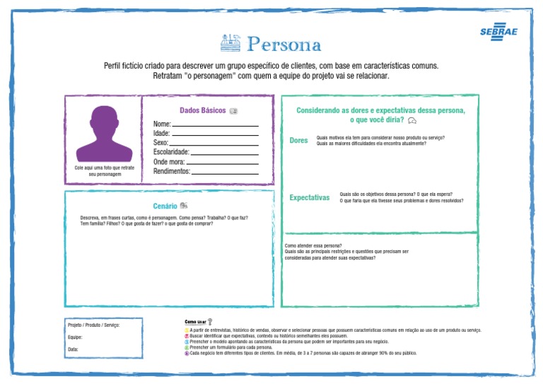 Modelo de Persona | PDF | Business | Computação e Tecnologia da Informação