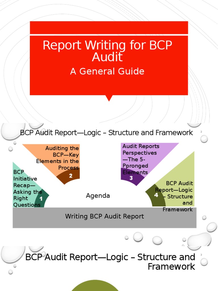 Report Writing For BCP Audit: A General Guide | PDF | Emergency ...