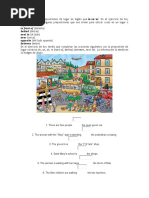 Preposiciones de Lugar Ejercicio | PDF