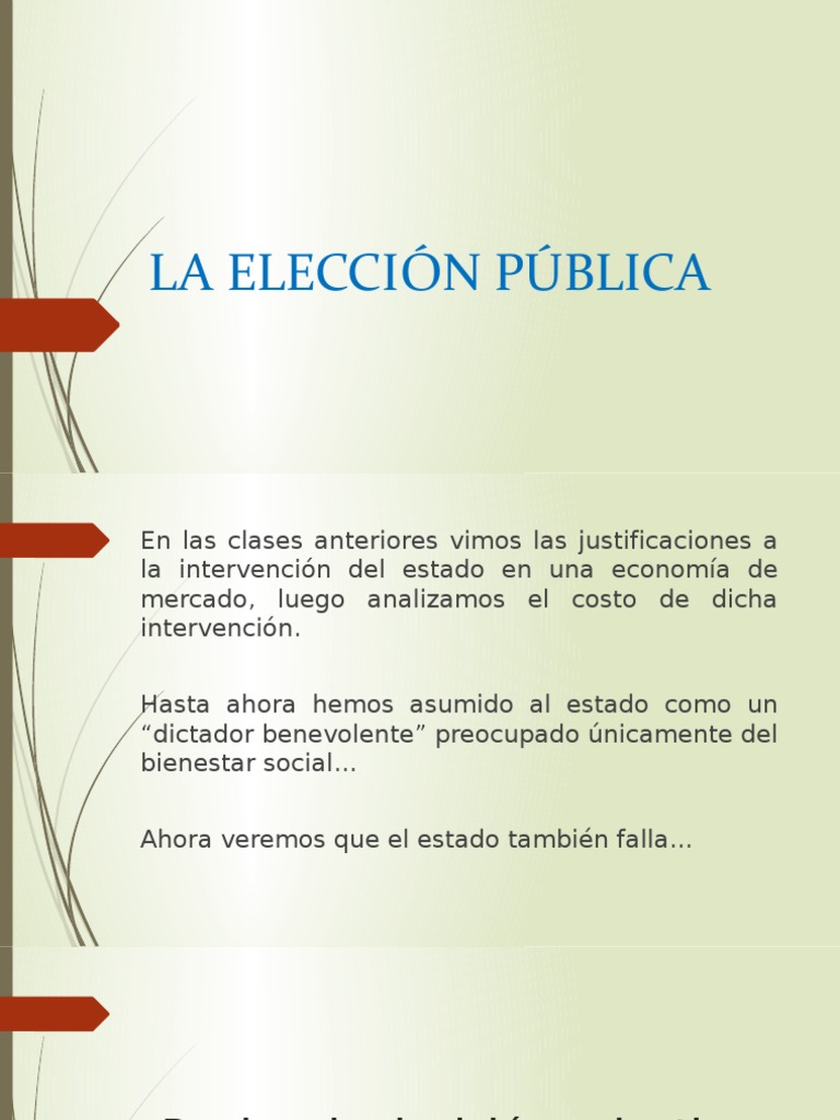 Eleccion Publica | PDF | Votación | Burocracia