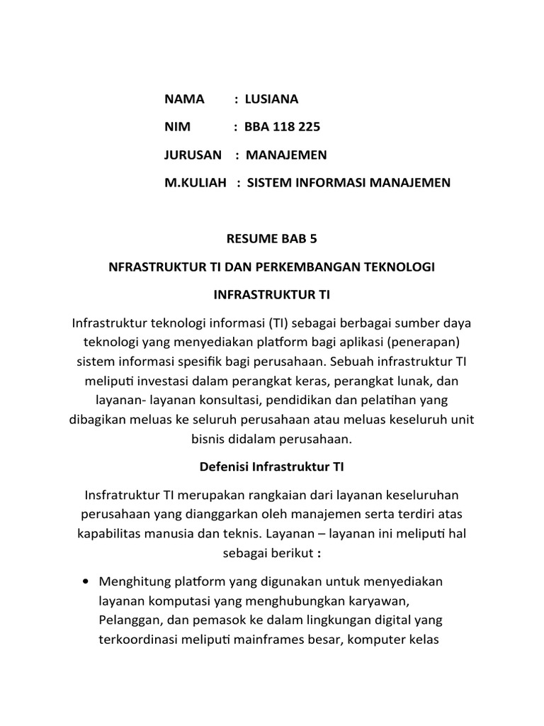 Resume Sim Bab 5 | PDF