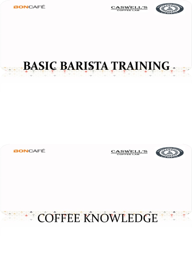 Pelatihan Dasar Barista dan Kopi | PDF