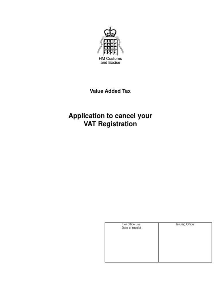 VAT+7+ +Application+to+Cancel+Your+VAT+Registration | PDF | Value Added ...