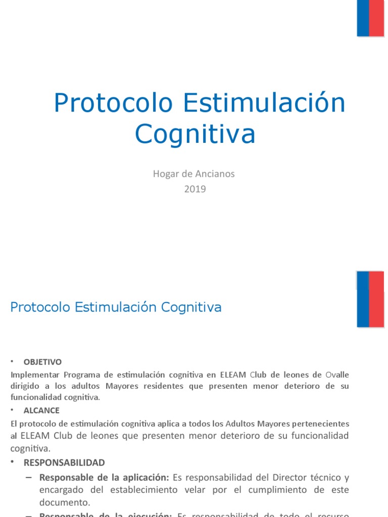 Protocolo Estimulación Cognitiva | PDF | Vejez | Adultos