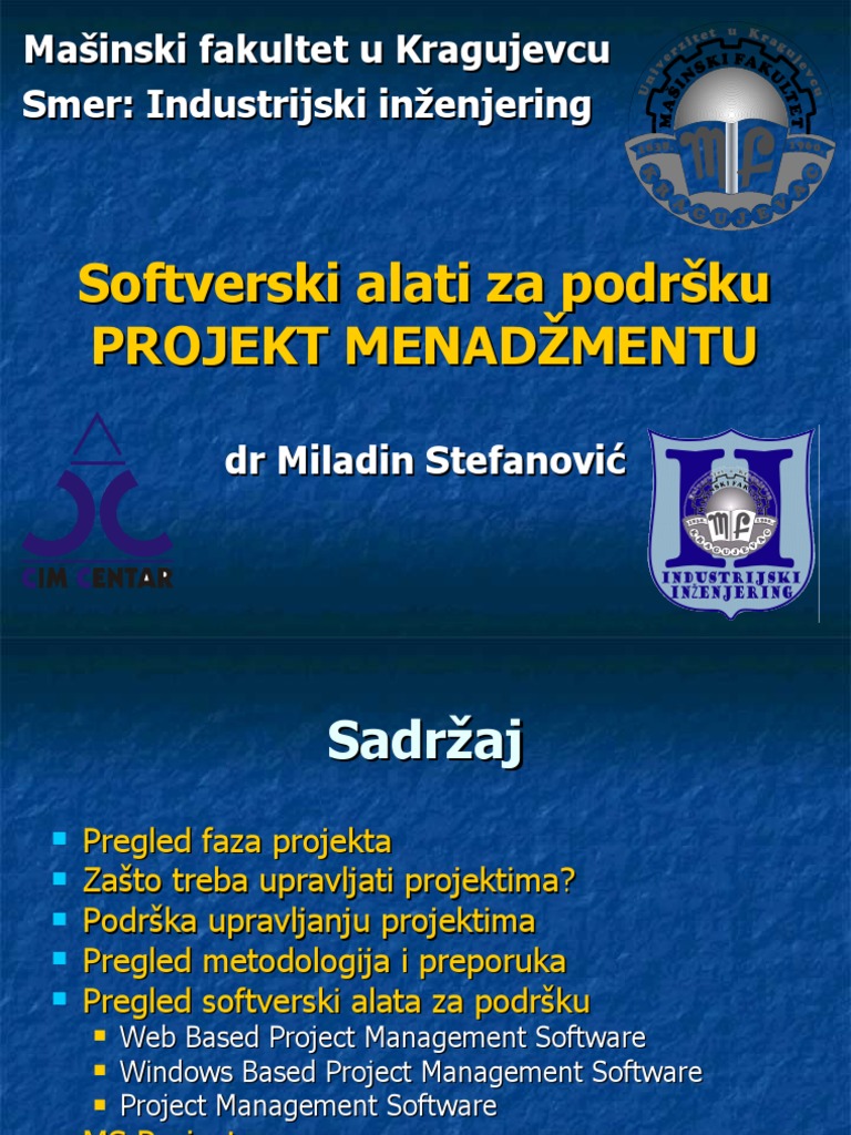 Prezentacija Project Man | PDF