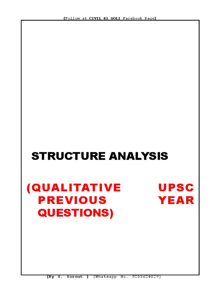 SA IAS Questions | PDF | Truss | Classical Mechanics
