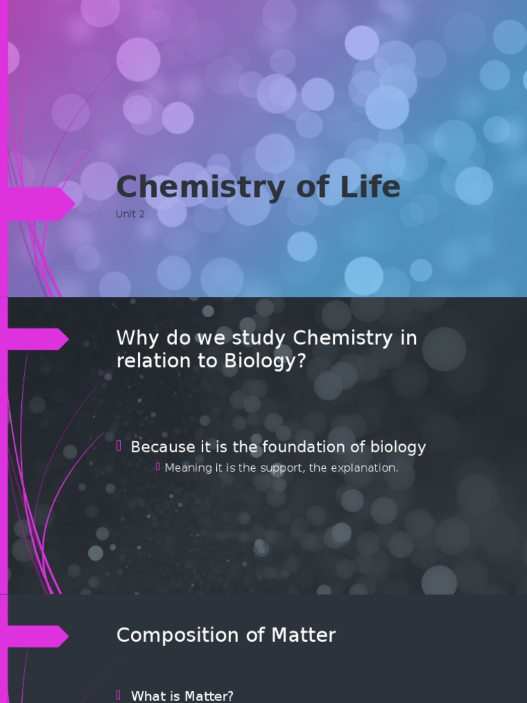 Chemistry of Life: Unit 2 | PDF | Chemical Bond | Atoms