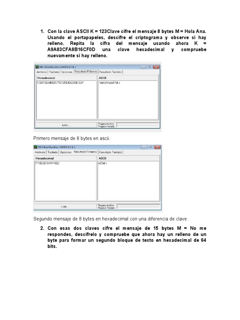 Con La Clave ASCII K | PDF | Clave (criptografía) | Cifrado