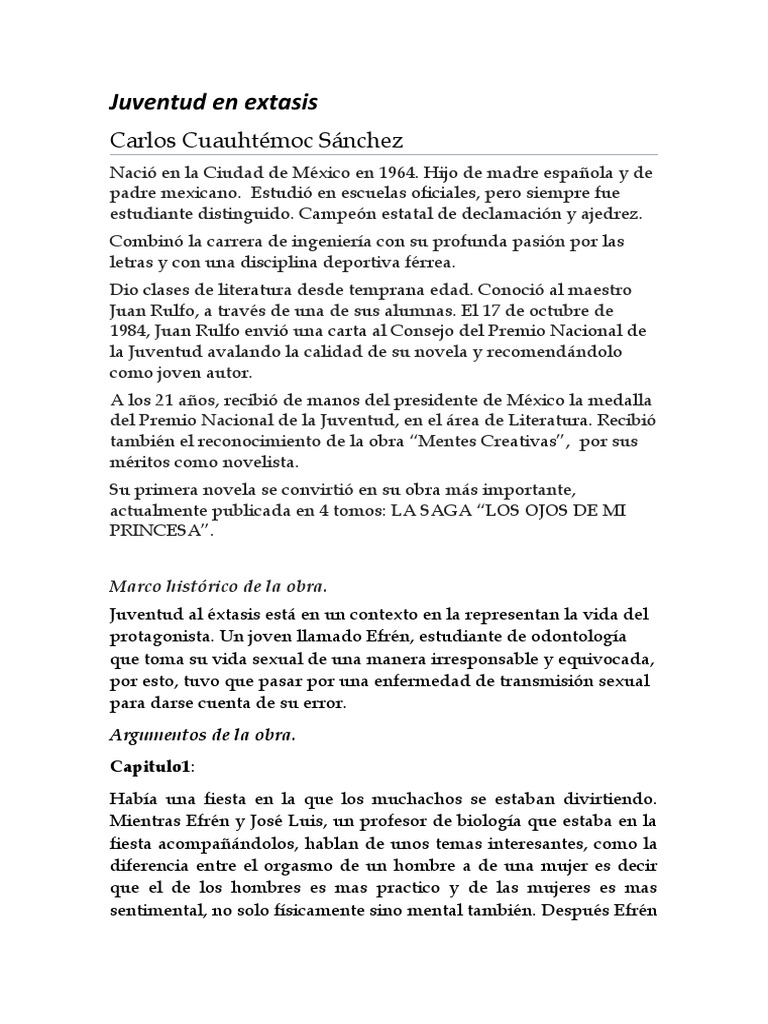 Juventud en Extasis | PDF | Lujuria | Amor