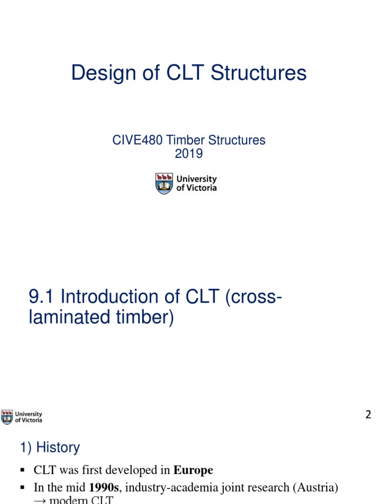 Design of CLT Structures PDF | PDF | Bending | Lumber