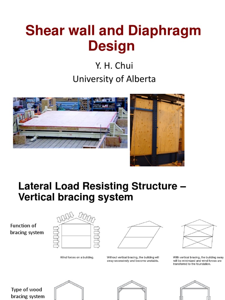 Shear Walls and Diaphragms PDF | PDF | Framing (Construction) | Truss