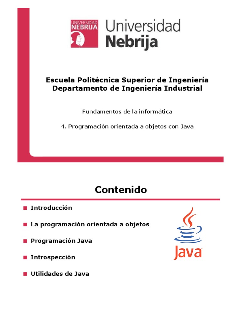 04 Programacion Orientada A Objetos Con Java | Descargar gratis PDF ...