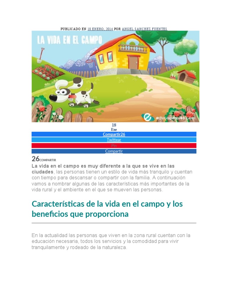 La Vida en El Campo | PDF | Alimentos | Vida