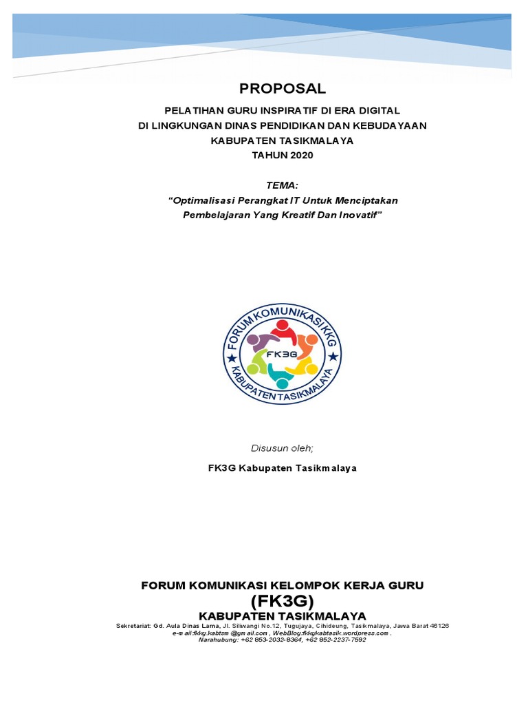 Proposal WGI 2020 fk3g | PDF | Karier & Perkembangan | Ilmu Sosial