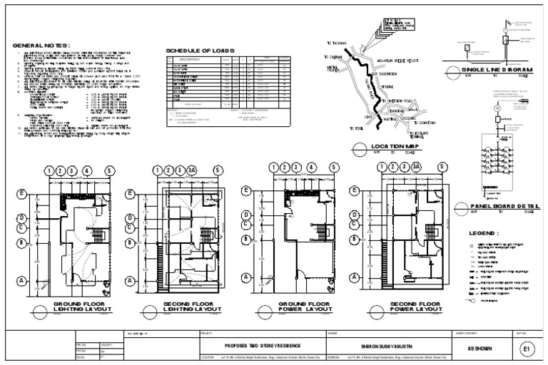 General Notes: Schedule of Loads: As Shown | PDF | Components ...