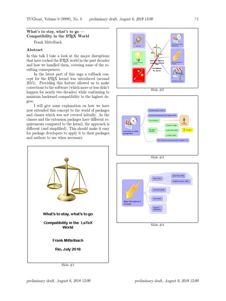2018 07 21 FMi TUG Compatibility LaTeX Handouts | PDF | Computing | Software