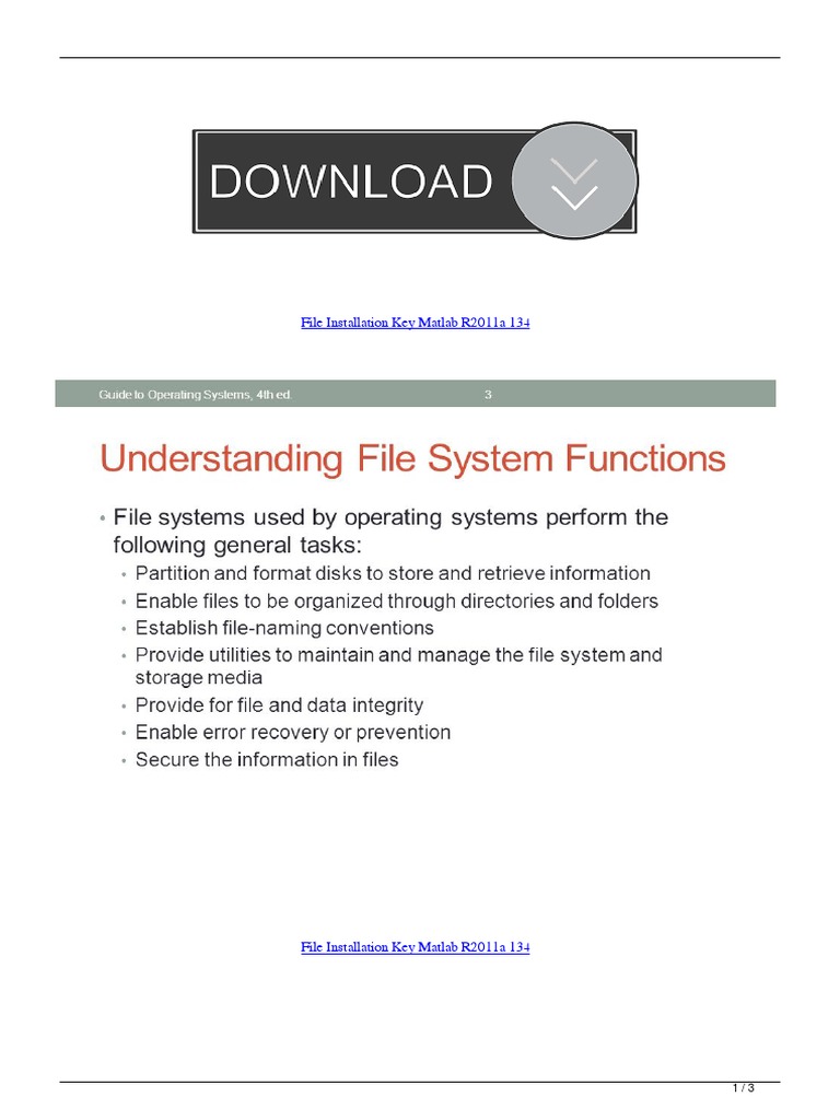 File Installation Key Matlab R2011a 134 PDF | PDF | Matlab | Computing