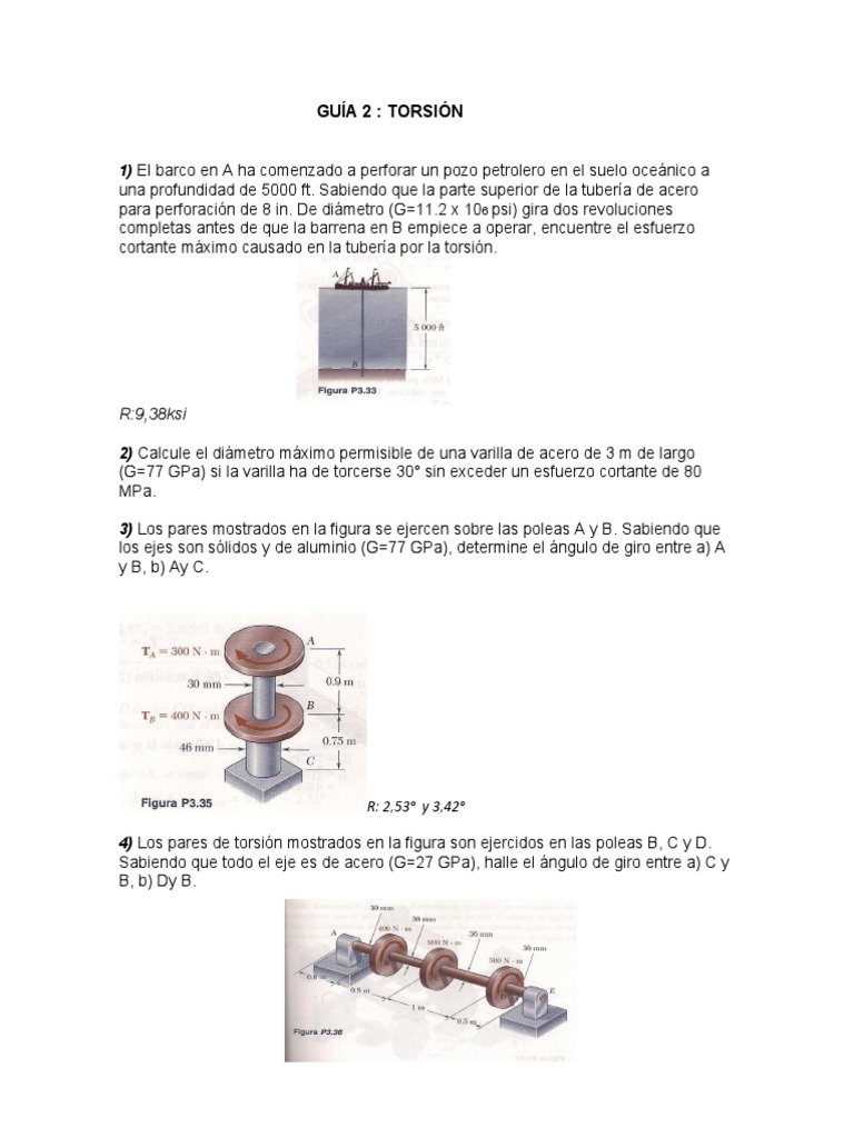 Guia2 Torsion | PDF