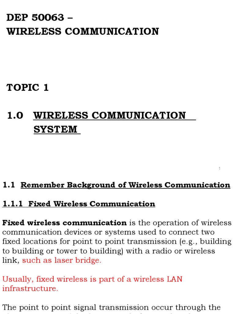 Wireless Communication | PDF | Radio Frequency Identification | Wi Max