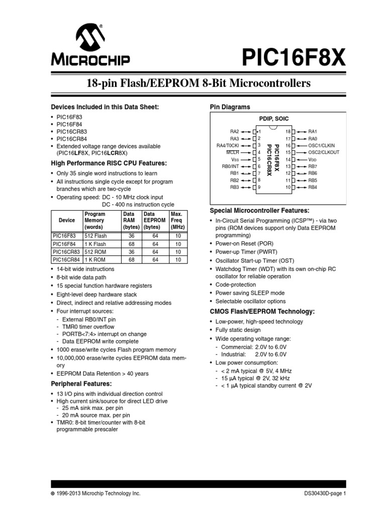 30430D PDF | PDF | Microcontroller | Flash Memory