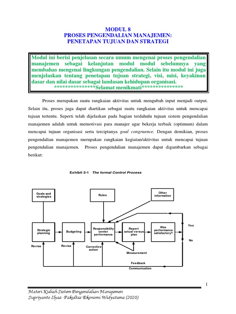 Modul 8 Proses Pengendalian PDF | PDF