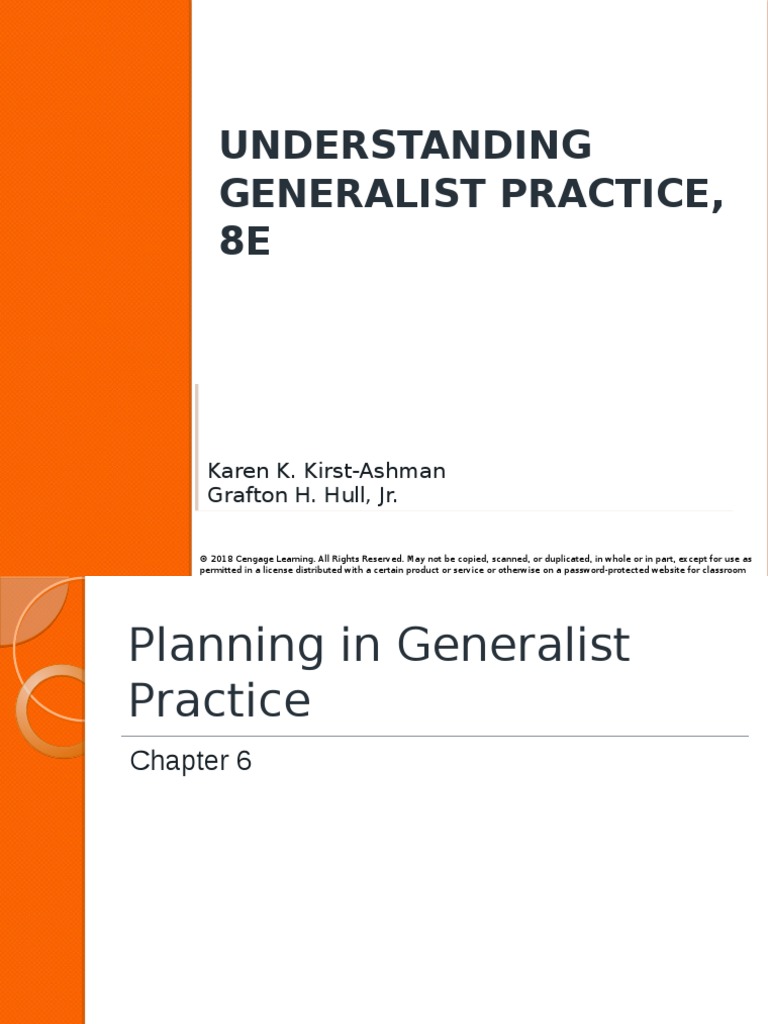 Understanding Generalist Practice, 8E: Karen K. Kirst-Ashman Grafton H ...