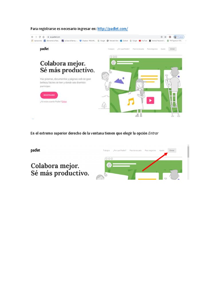 Tutorial Padlet | PDF | Contraseña | Informática