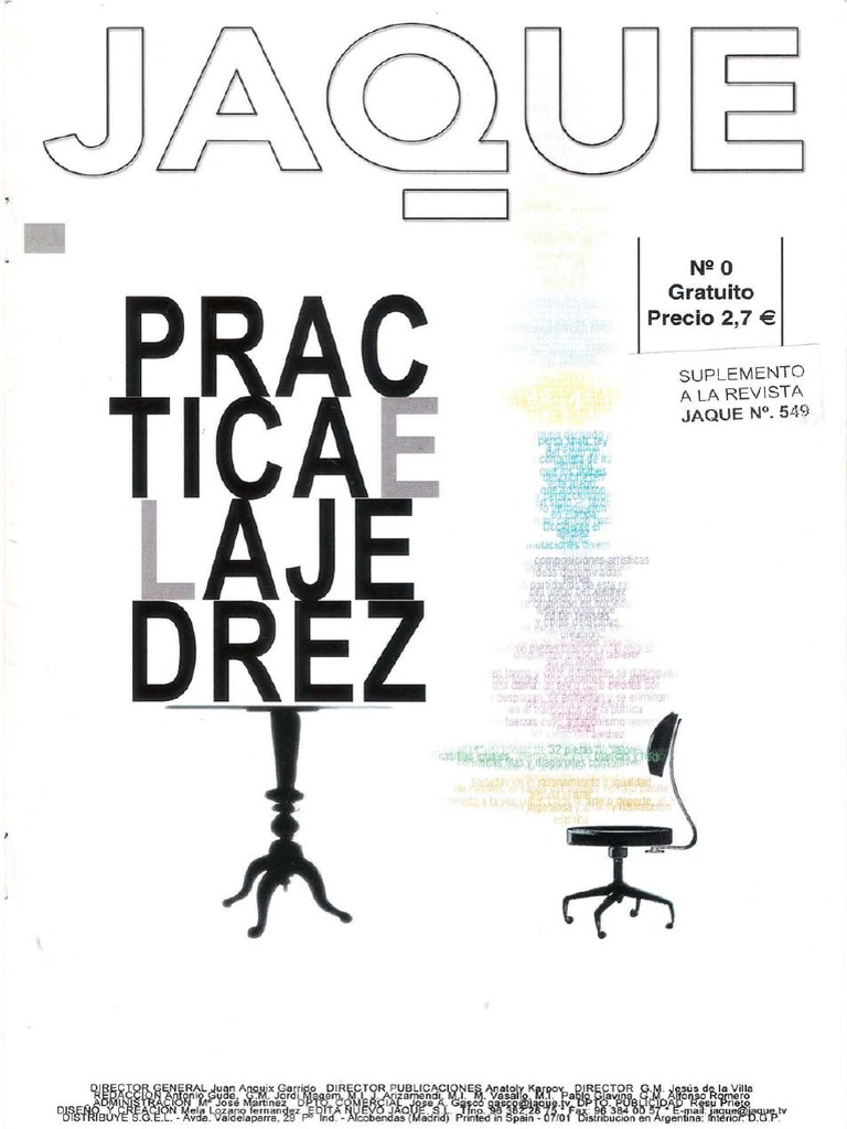 Revista Jaque Practica 000 PDF | PDF | Aperturas de ajedrez | Juegos de mesa