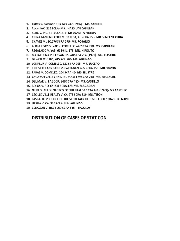 Stat Con Cases | PDF | Jurisdiction | Appeal