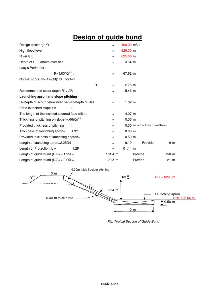 Design and Calculation PDF | PDF | Hydraulic Engineering | Civil ...
