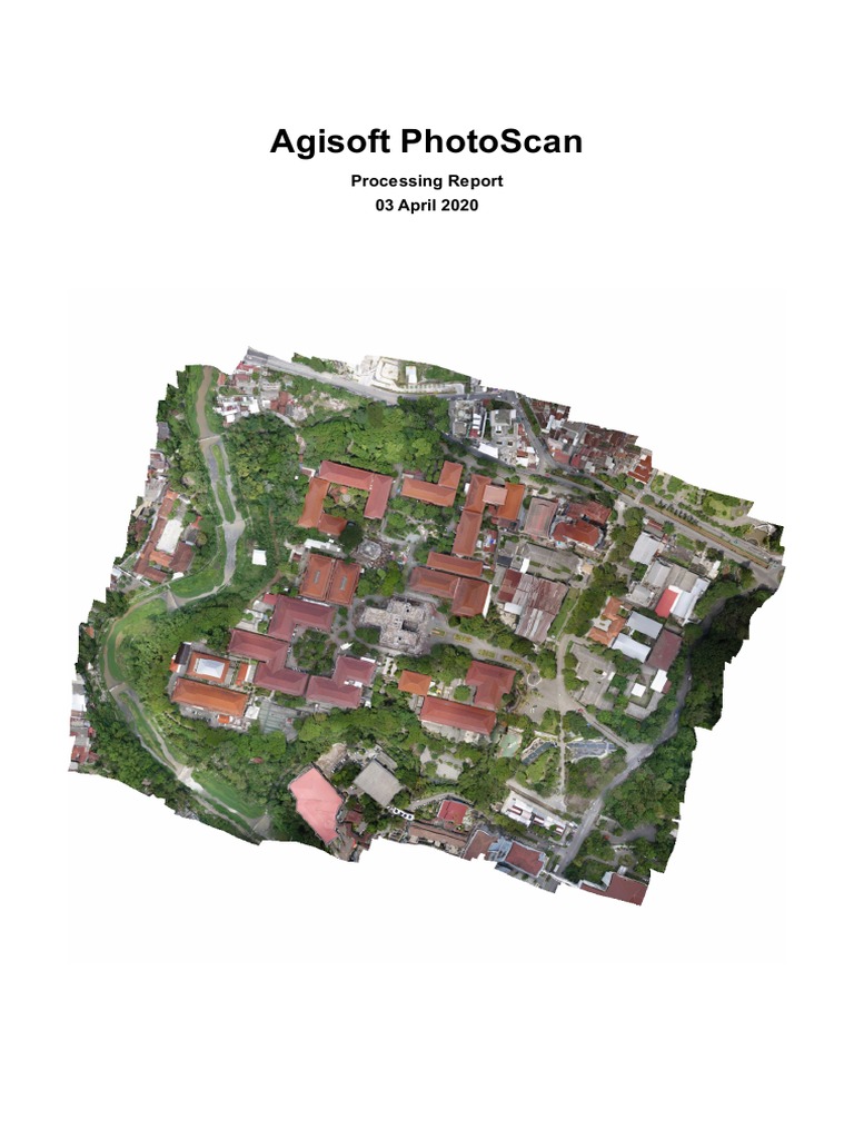 Agisoft Photoscan: Processing Report 03 April 2020 | PDF | Texture Mapping | Imaging