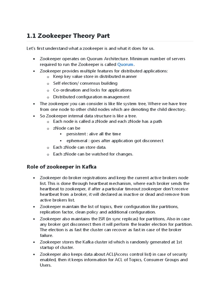 Kafka Zookeeper Setup | PDF | Computer Data | Areas Of Computer Science