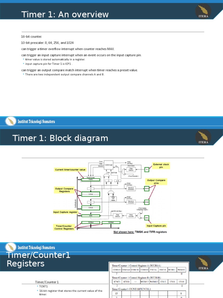 Timer 1: An Overview: Timer Value Is Stored Automatically in A Register ...