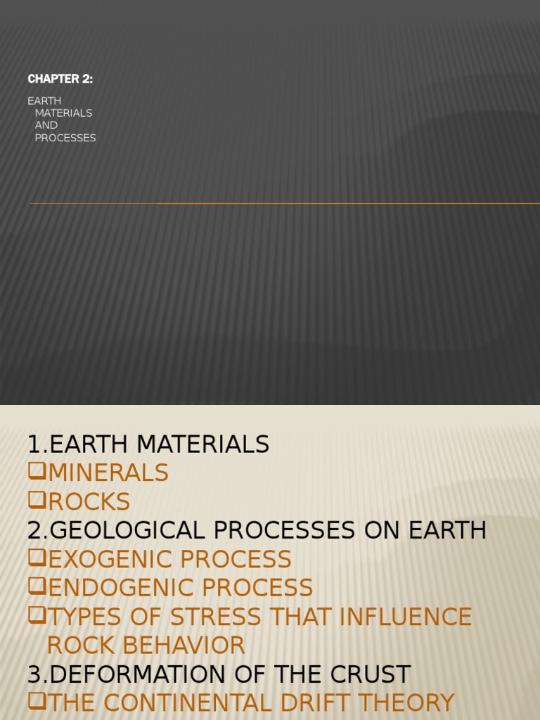 Earth Materials AND Processes | PDF