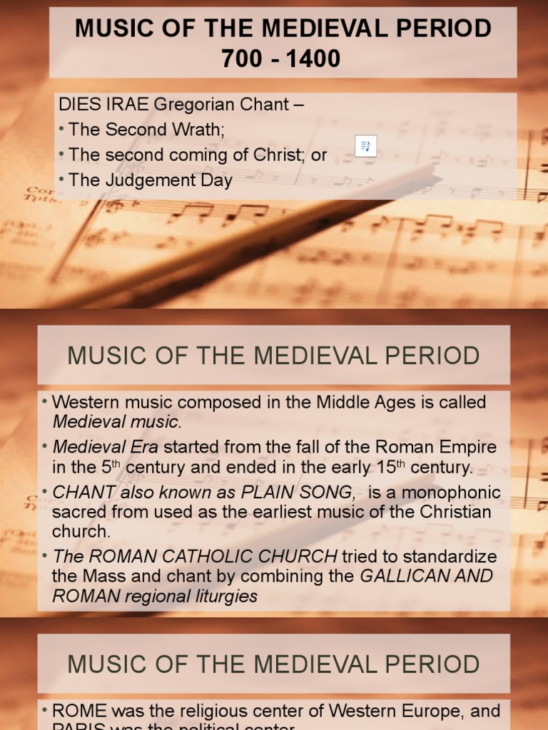 Music of The Medieval Period 700 - 1400 | PDF | Gregorian Chant | Mode ...