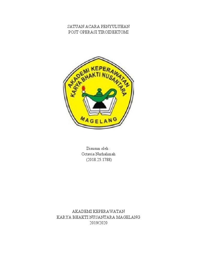 Perawatan Pasca Operasi Tiroid | PDF | Kesehatan Holistik