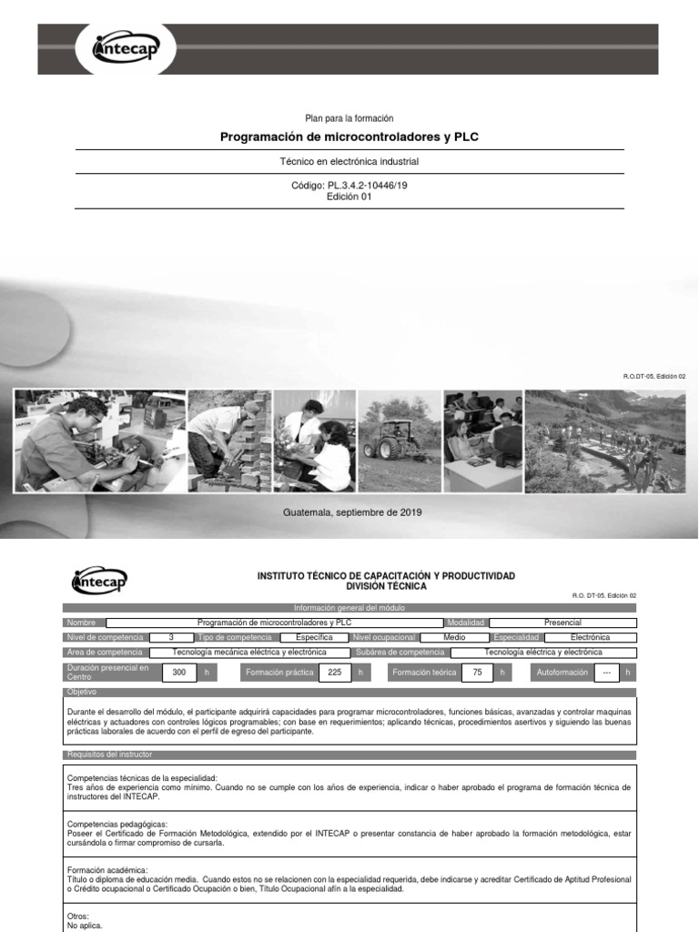 Programación de Microcontroladores y PLC | PDF | Controlador lógico ...
