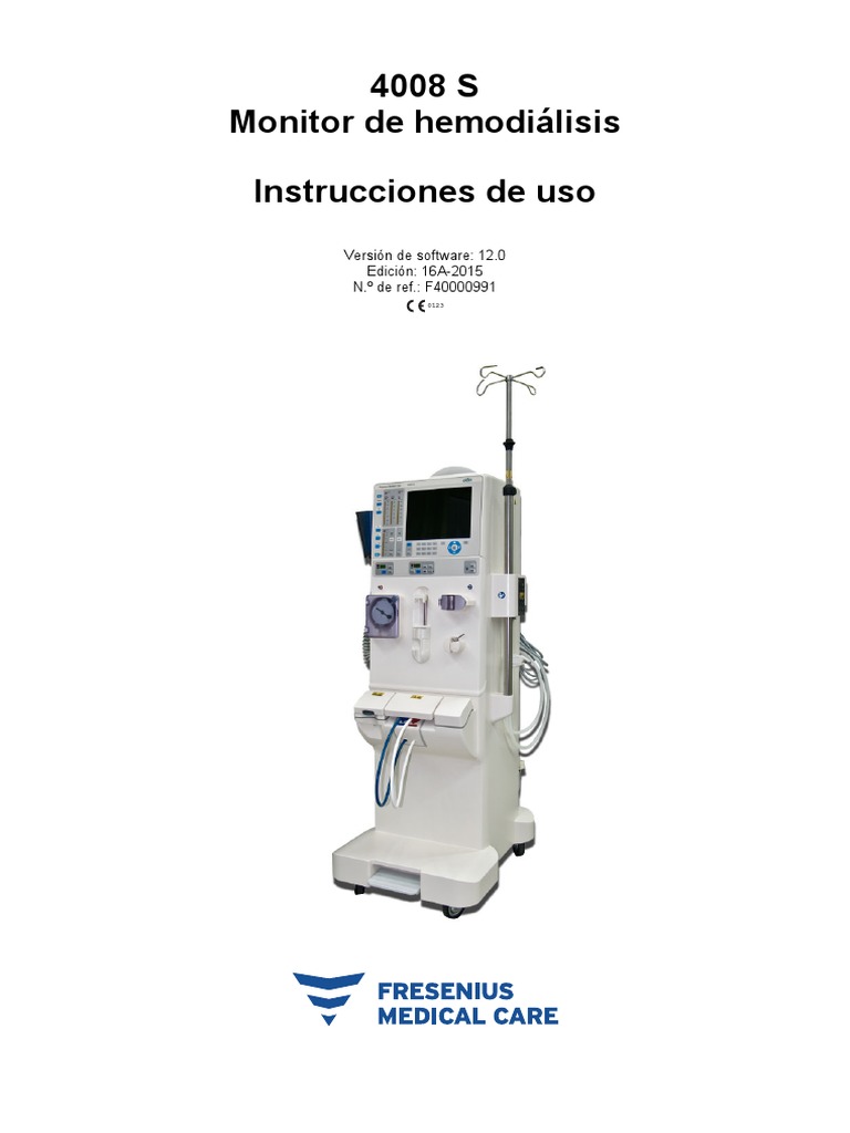 Manual 4008S V10 PDF | PDF | Diálisis | Medicina