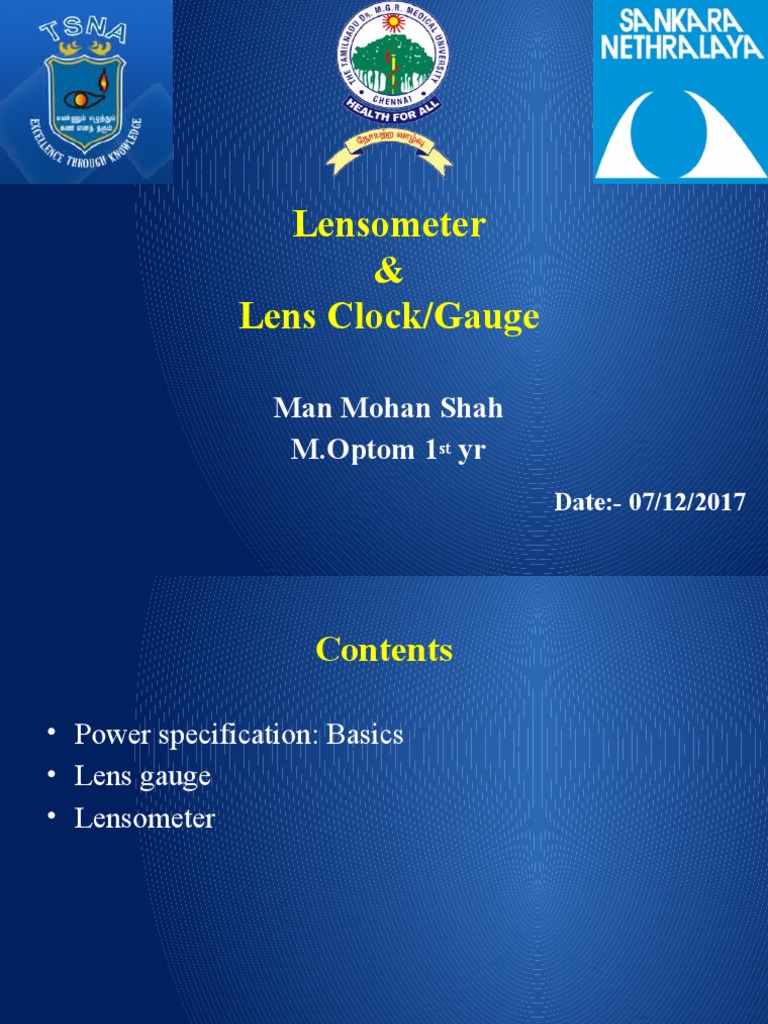 Lensometer - Manmohan | PDF | Optics | Electrodynamics