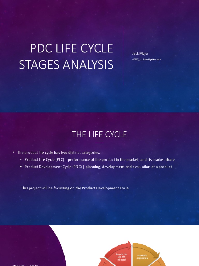 PDC Life Cycle Stages Analysis: Jack Major | PDF | Life Cycle ...