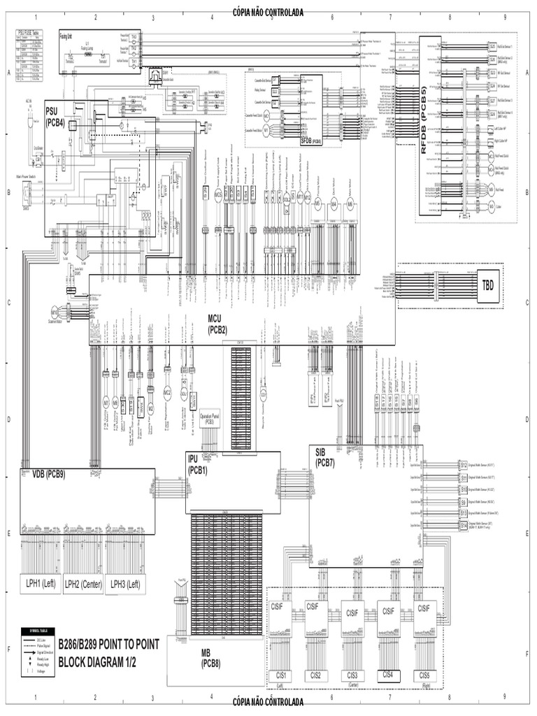 PSU (PCB4) : B286/B289 Point To Point Block Diagram 1/2 | PDF ...