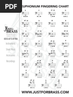 Euphonium Bass Cleff Fingering Chart | PDF